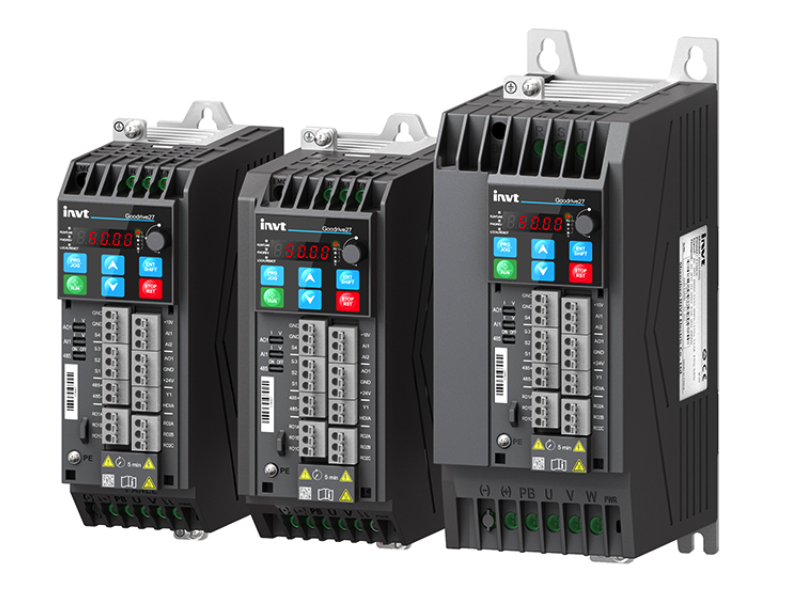 INVT Frequenzumrichter Vektorsteuerung GD-27, STO-Funktion, anwendbar für AM und PM, IP20 | 400 ...